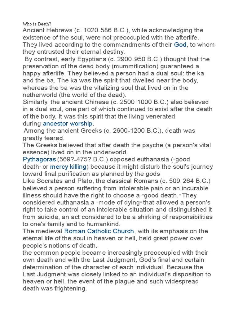 Ancient Death Gods and Beliefs | PDF | Funeral | Burial