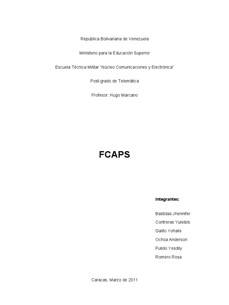 Gestión de Redes FCAPS | PDF | Tecnologías de la información | Telecomunicaciones