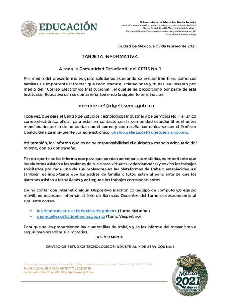 Paquete Documentos Escolares 4to y 6to Semestre GE | PDF | Informática ...