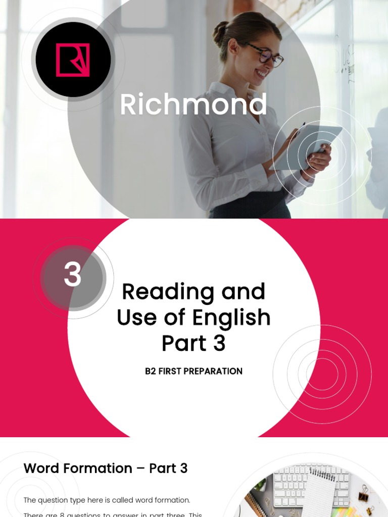 Session 7 - B2 First Reading Use of English Part 3 | PDF | Word ...