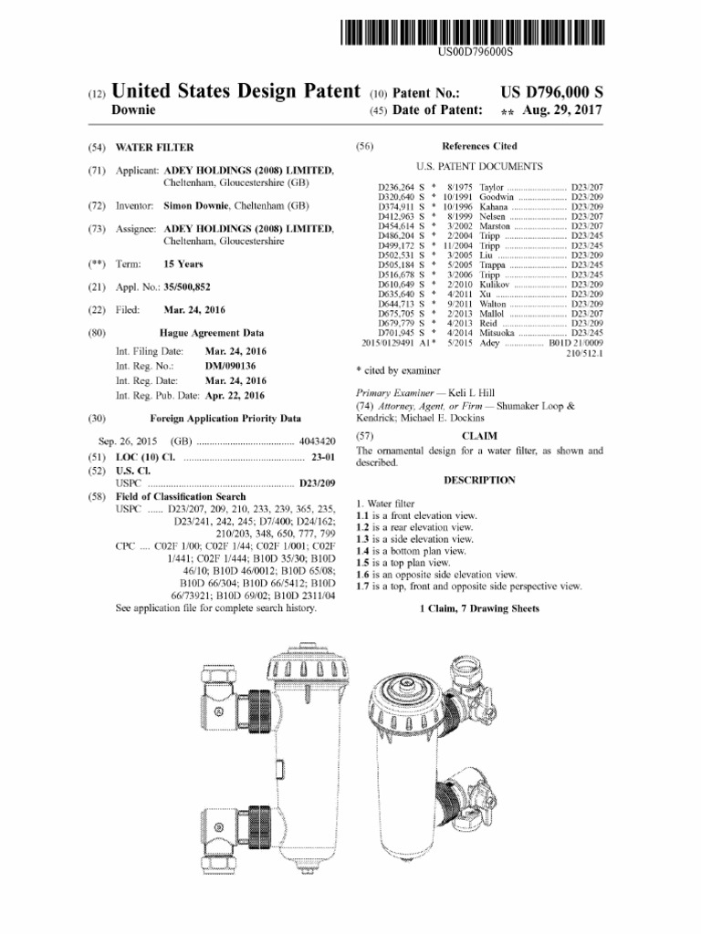 United States Design Patent (10) Patent No .: US D796, 000 S | PDF ...