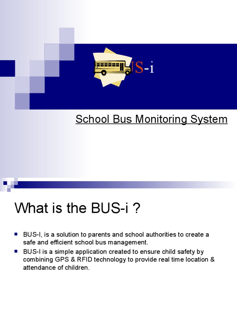 School Bus Monitoring System | PDF