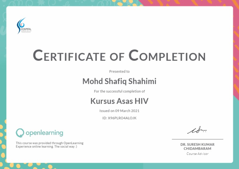 Certificate of Learning | PDF