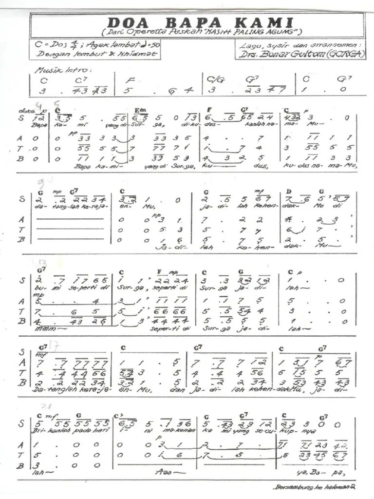 Bapa Kami Bonar Gultom | PDF