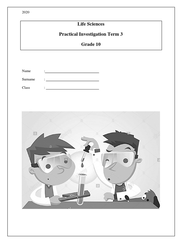 Life Sciences Practical Investigation Term 3 Grade 10 | PDF