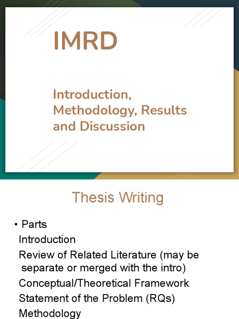 Research Writing For Publication Part 2 - IMRD | PDF | Psychology ...