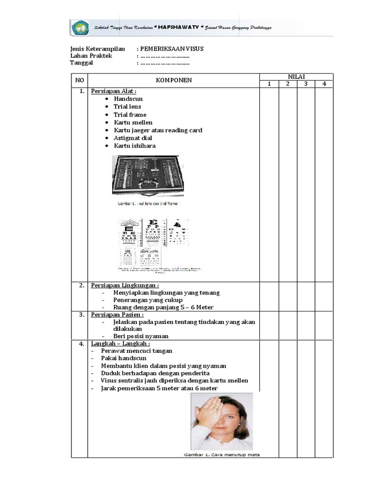 Pemeriksaan Visus | PDF