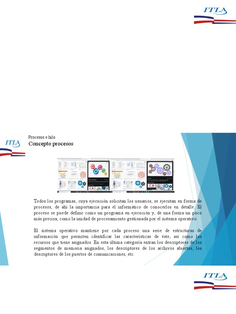 Proceso e Hilo | PDF | Hilo (Computación) | Proceso (Computación)