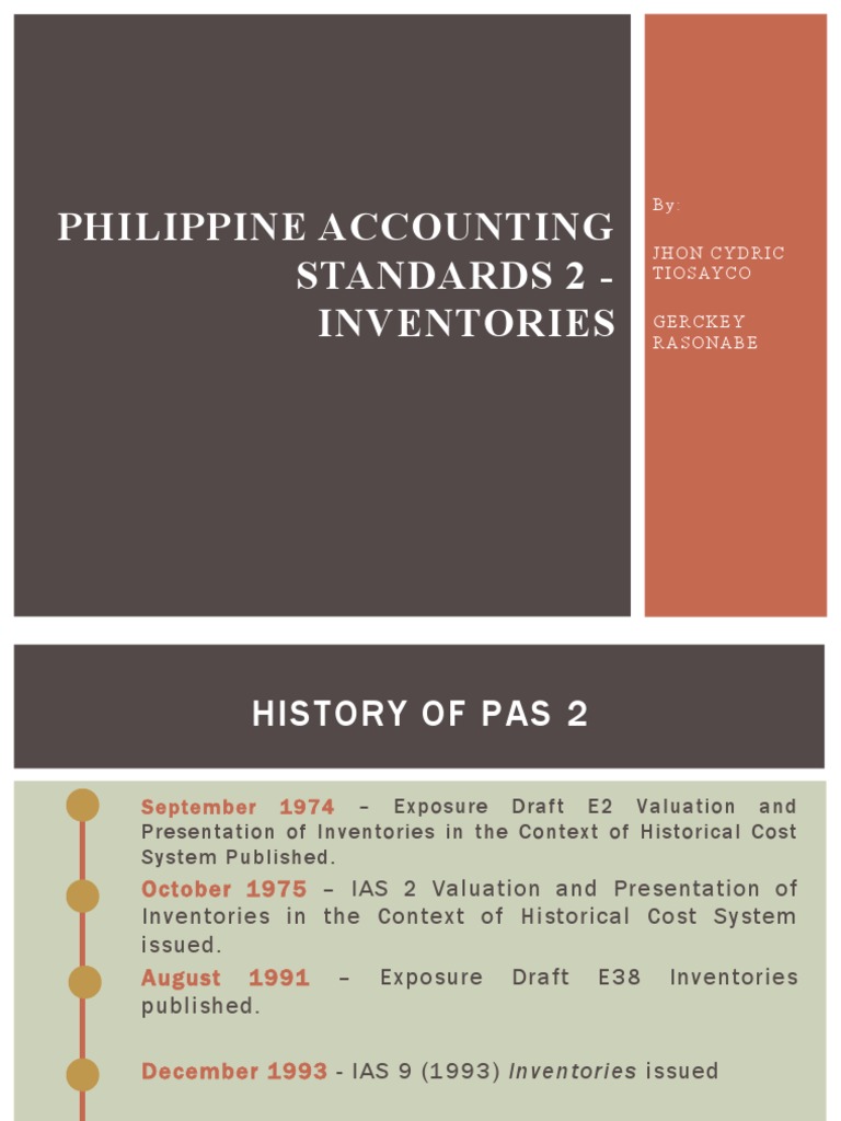 Overview of PAS 2 on Inventories | PDF | Inventory | Financial Economics