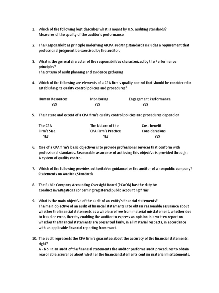 Understanding the Objectives, Standards, and Responsibilities of an ...