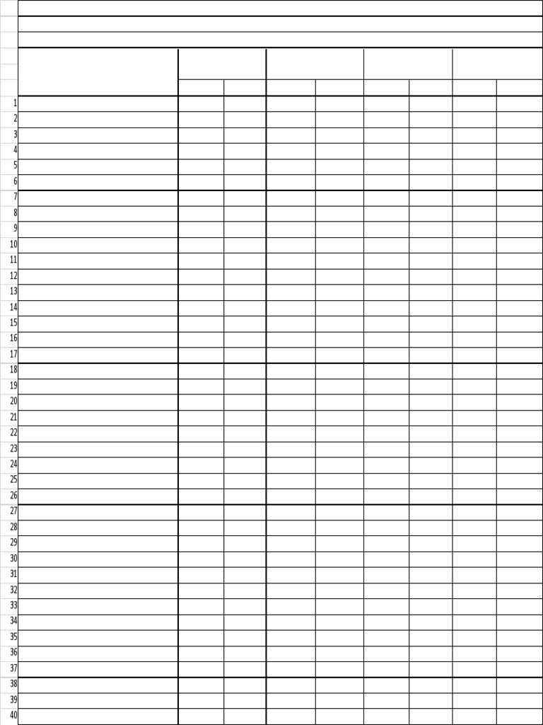 8 Column Worksheet | PDF