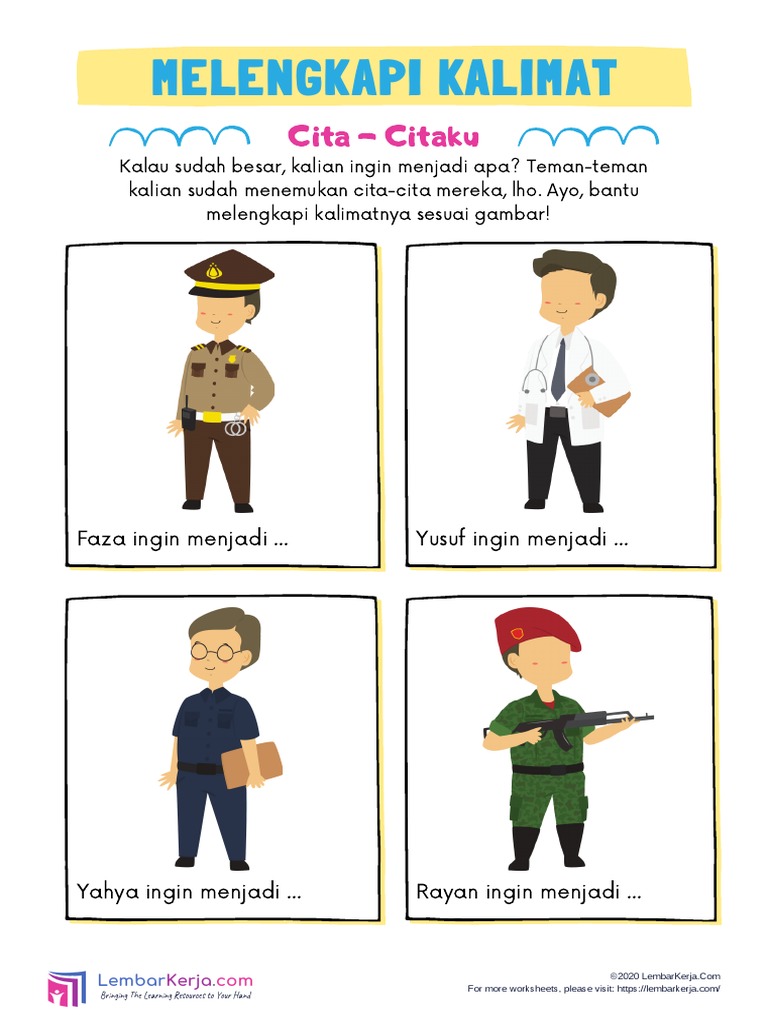 Melengkapi Kalimat: Cita - Citaku | PDF
