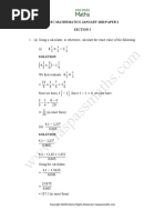 SEA 2010 Maths With Answers PDF | PDF