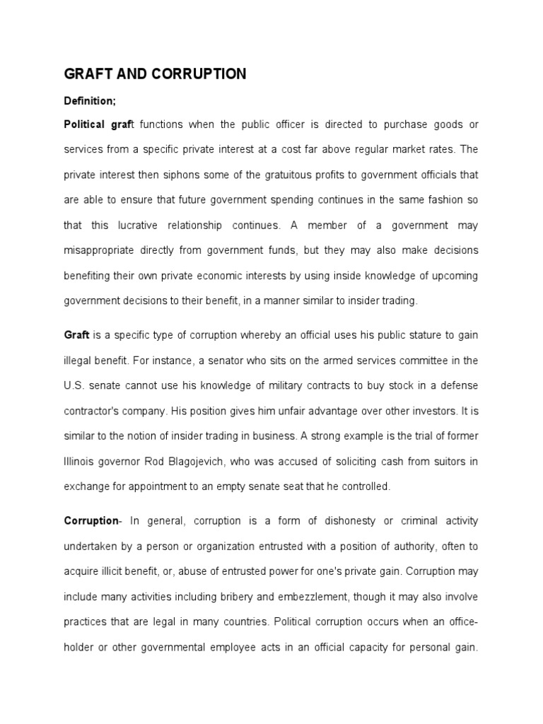 Graft and Corruption Group3 | PDF | Political Corruption | Corruption
