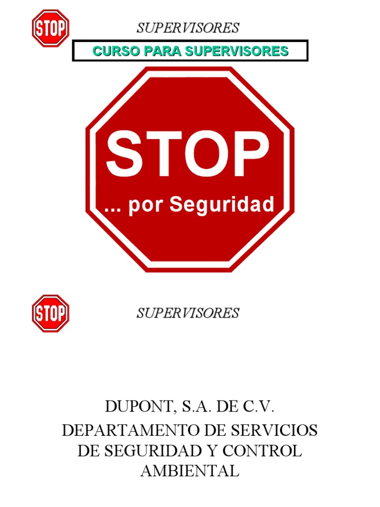 Stop para Supervisores | PDF | Science | Ciencia y Tecnología