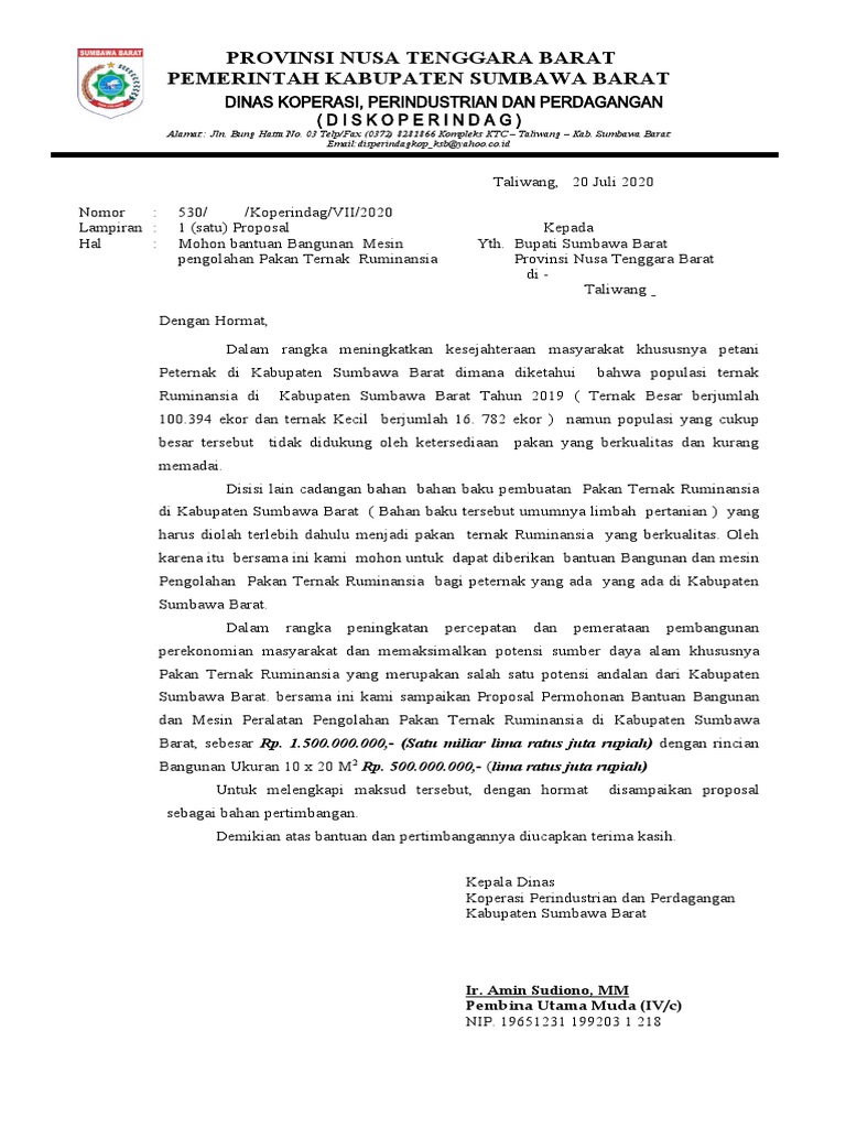 Proposal Pakan Ternak Ruminansia | PDF