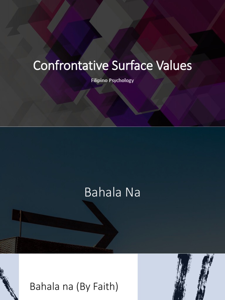 Lesson 6 Confrontative Surface Values | PDF | Self-Improvement