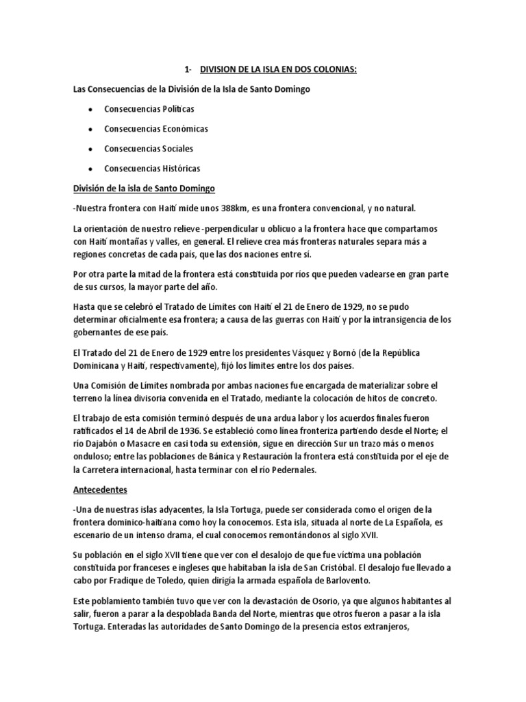 Division de La Isla en Dos Colonias | PDF | Gobierno | Agitación