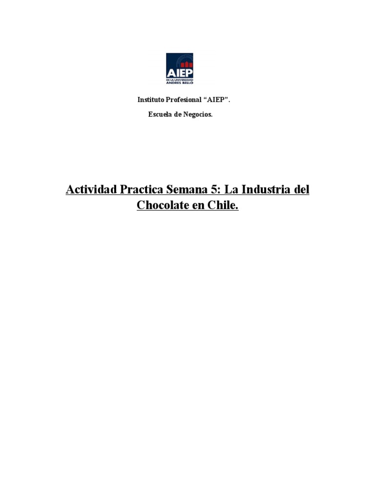 Crecimiento de la Industria del Chocolate en Chile | PDF | Chocolate ...