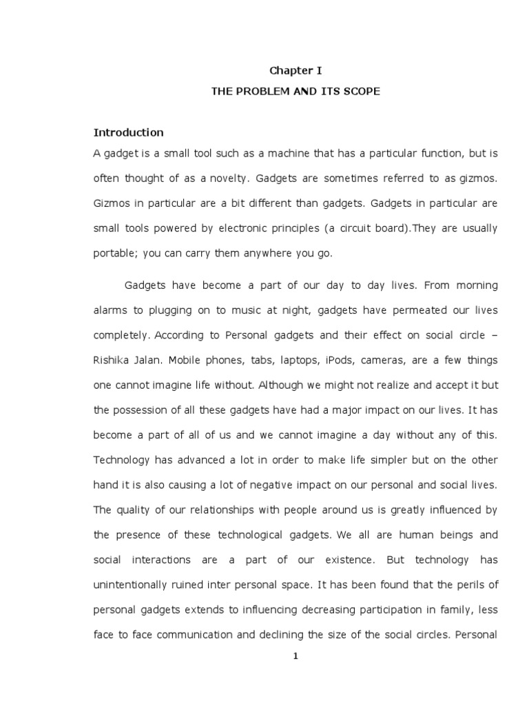 Chapter I The Problem and Its Scope | PDF | Survey Methodology ...