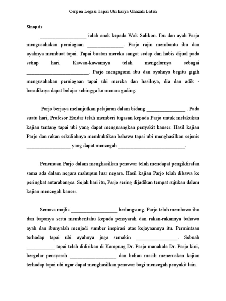 Legasi Tapai Ubi dan Inspirasi Parjo | PDF | Griya & Taman | Kesehatan Holistik