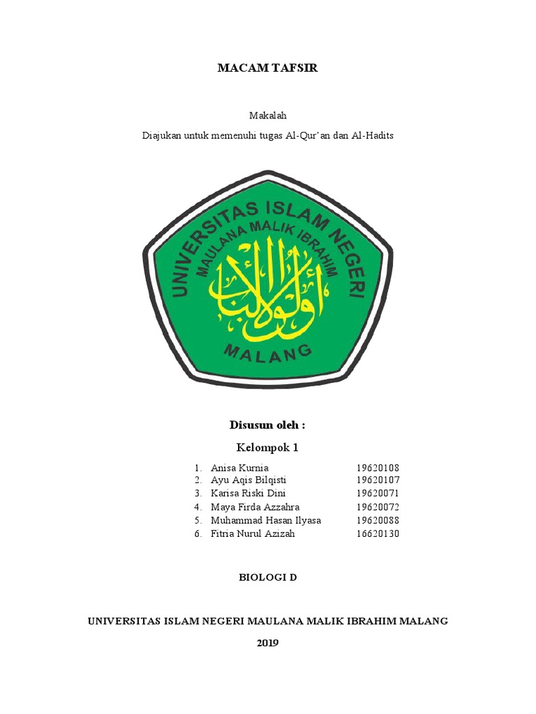 Macam-Macam Tafsir | PDF Macam-Macam Tafsir | PDF