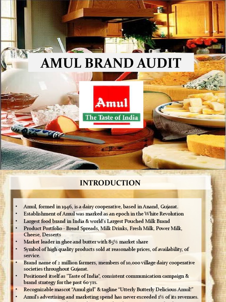 Amul Brand Audit | PDF | Milk | Dairy