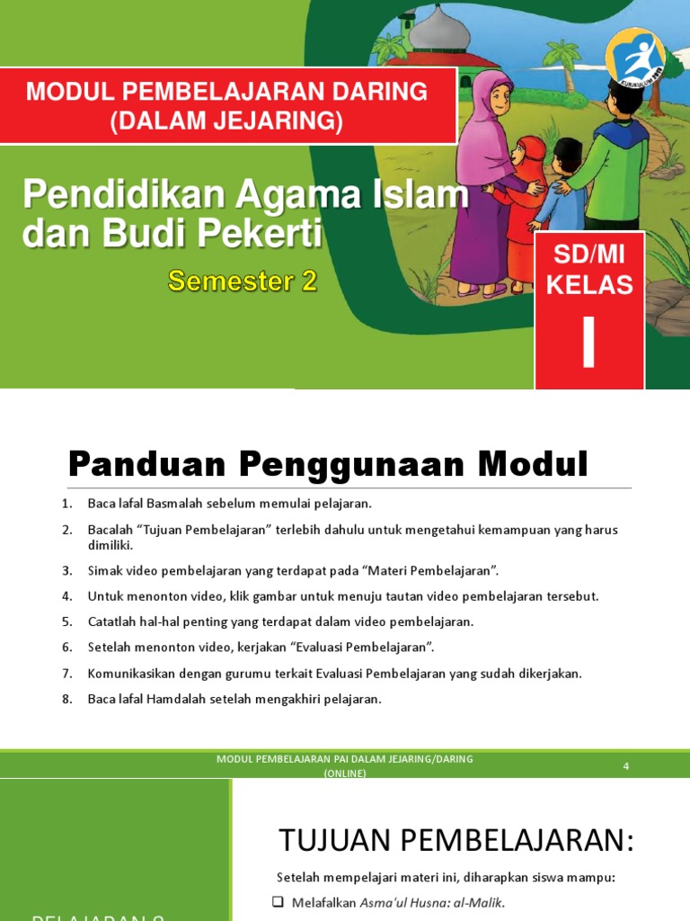Modul Pai Bp Kelas 1 Pelajaran 8 Pdf