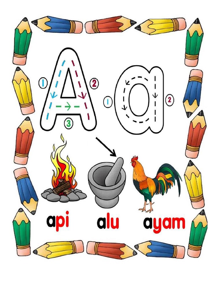 Carta Cara Menulis Abc | PDF