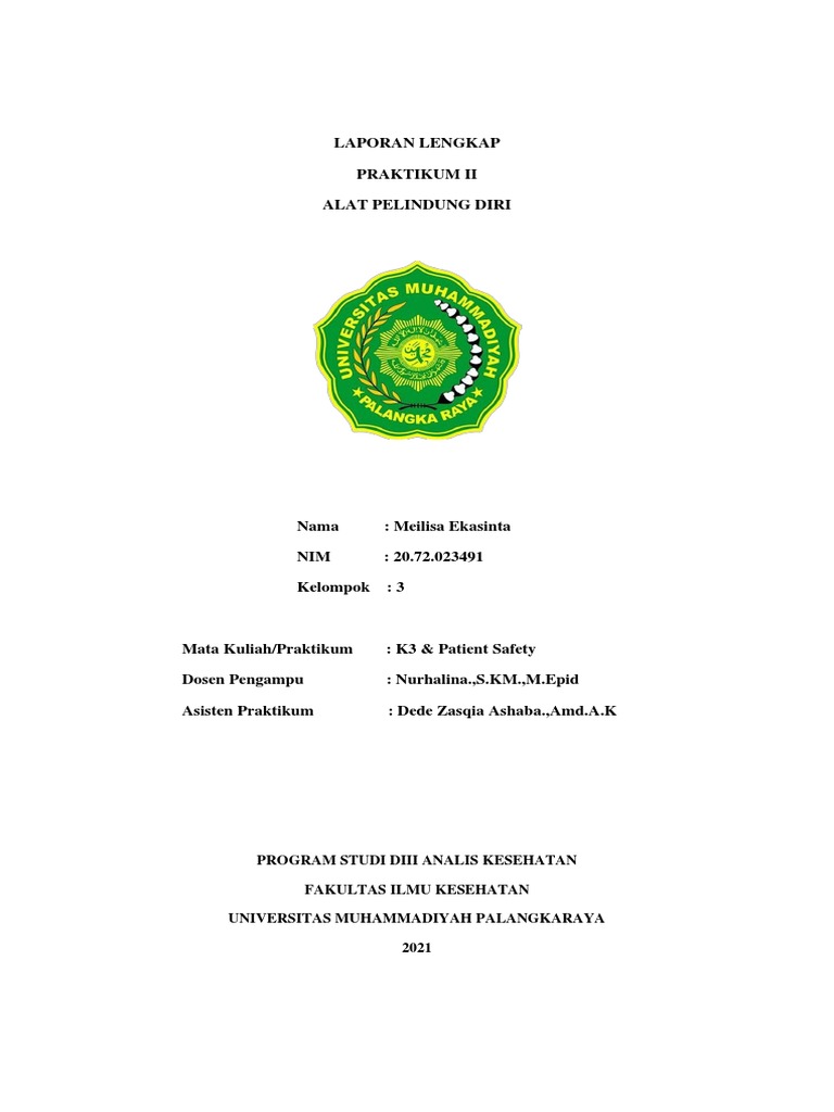 Laprak K3 | PDF | Kesehatan Holistik | Sains & Matematika