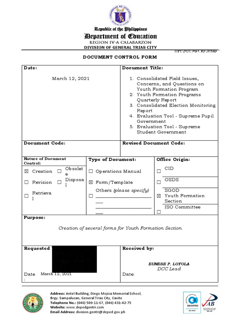 DCF - Several Forms - Batch 1 March 12, 2021 | PDF | Computing ...