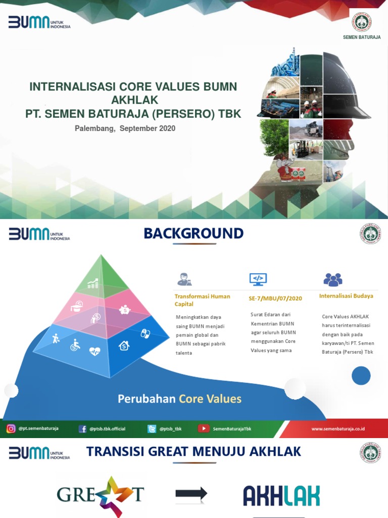 Core Values Bumn - Akhlak - 6 | PDF