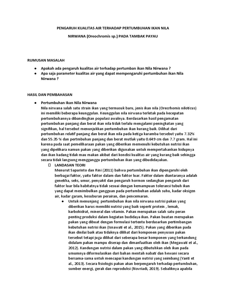 Landasan Teori Kualitas Air | PDF | Kesehatan Holistik | Sains & Matematika