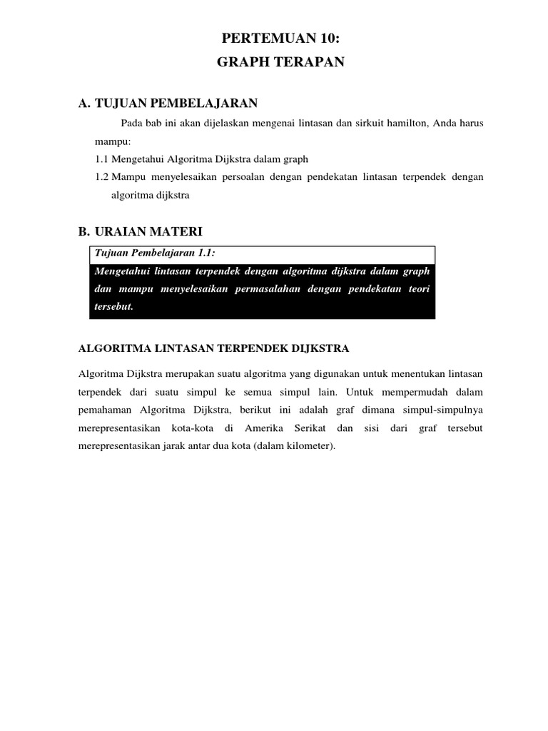 Modul Graph Terapan P10 | PDF | Sains & Matematika | Komputer