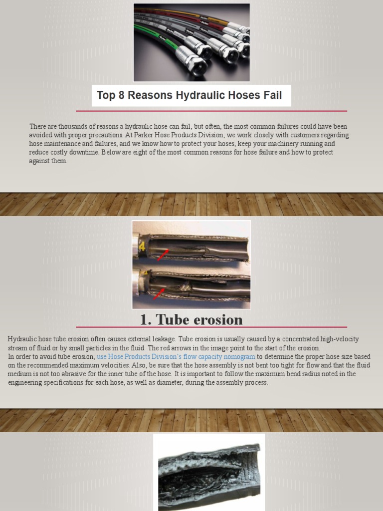 Failure Mode of Hydraulic Hoses | PDF | Erosion | Pipe (Fluid Conveyance)