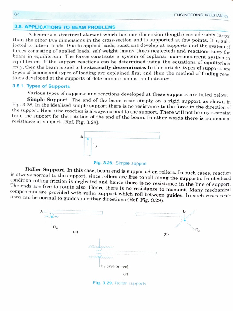 Engineering Mechanics Beam Problems | PDF | Beam (Structure) | Force
