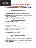 1 Month Workout Plan | PDF
