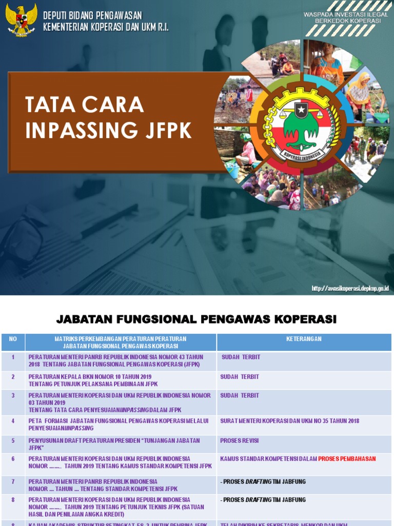 Tata Cara Inpassing JFPK Koperasi | PDF