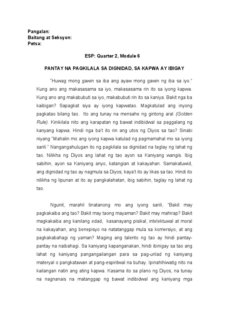 Q2 - Module 6 (Grade 7) | PDF