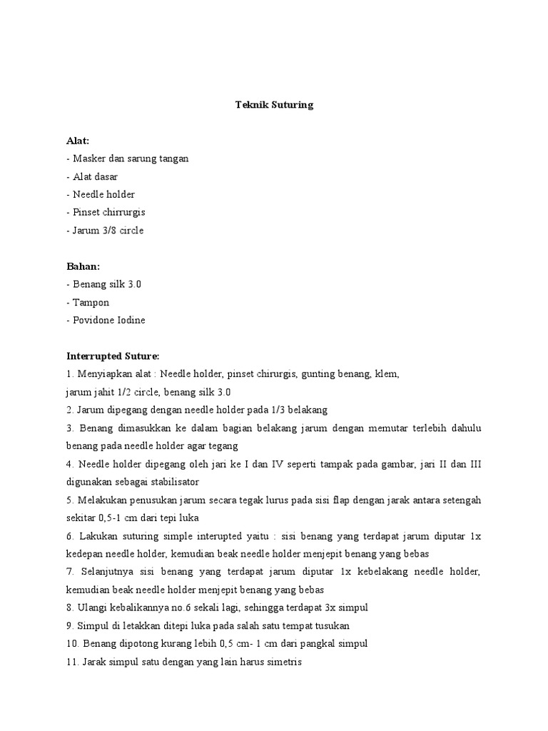 BM Osce Suturing | PDF
