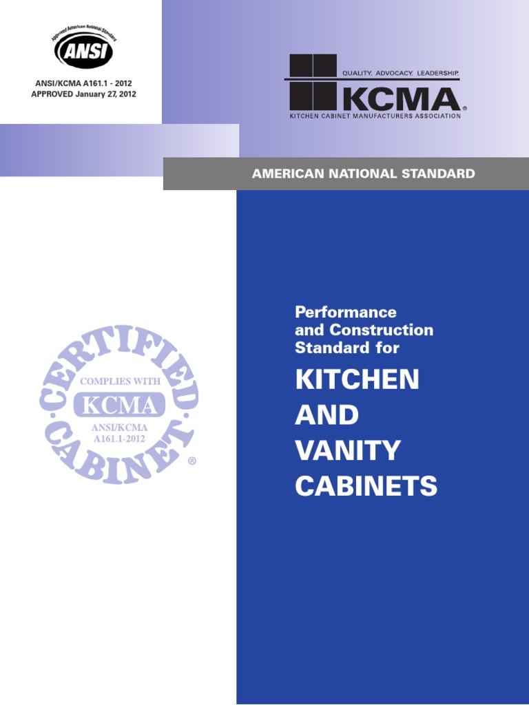 2012 KCMA Standard | PDF | Cabinetry | Door
