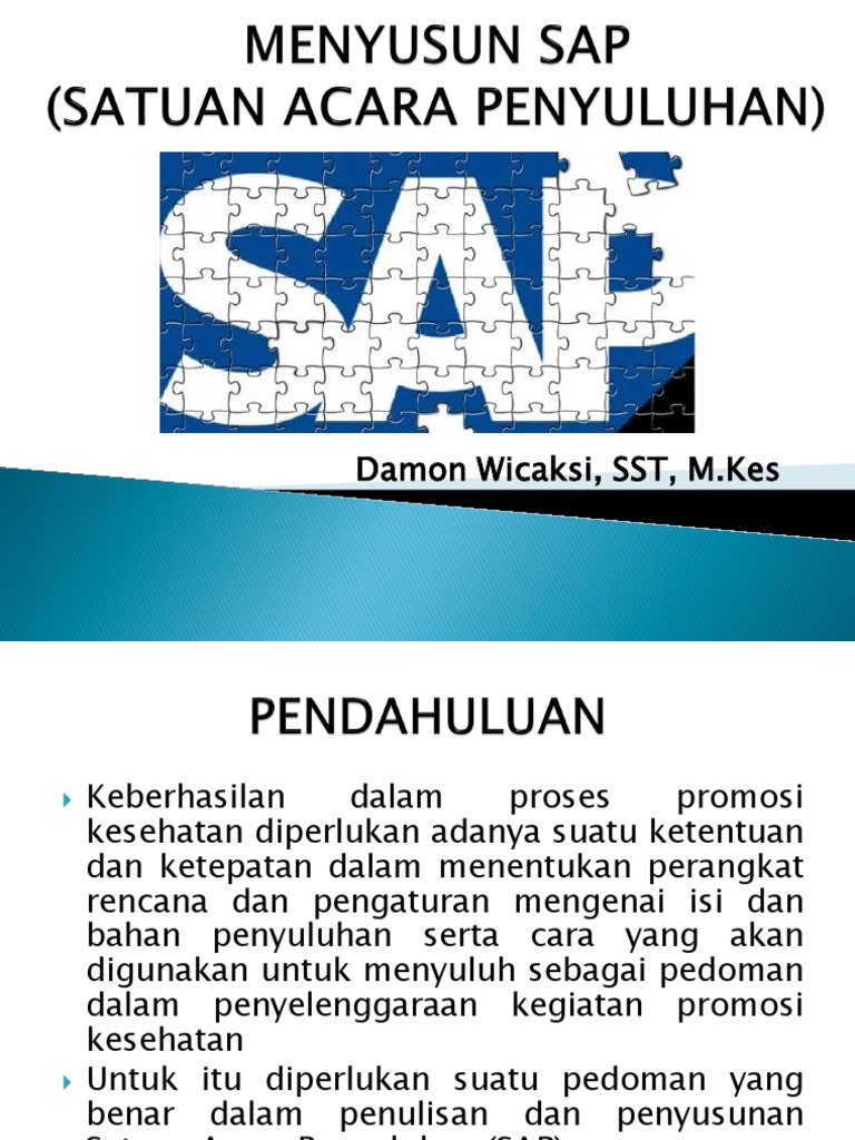 Pedoman Penyusunan SAP Promkes | PDF | Karier & Perkembangan ...