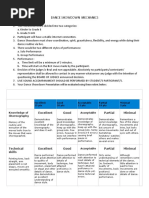 Performance Assessment Rubric | PDF | Dances | Choreography