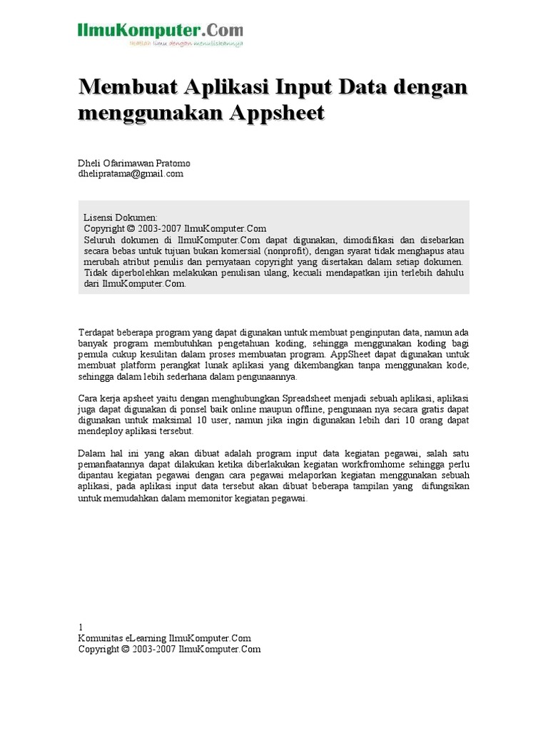 DHELI OFARIMAWAN Membuat Aplikasi Input Data Dengan Menggunakan ...