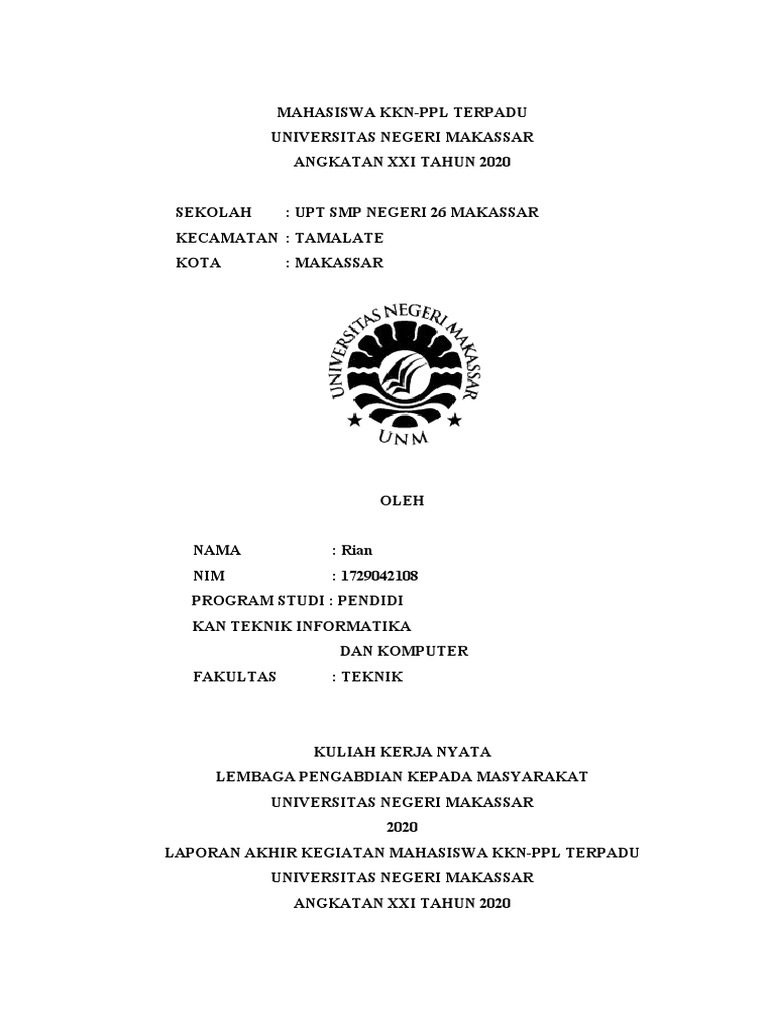 Laporan PPL RIAN | PDF