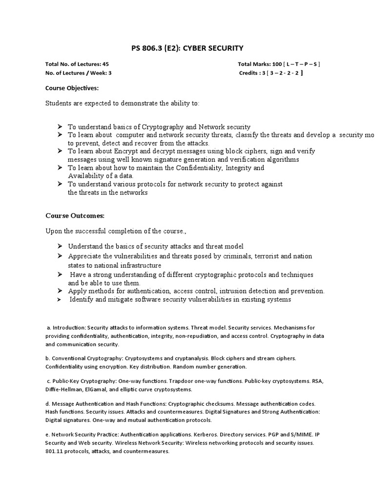 Understanding Cyber Security Threats and Defenses: An Introduction to ...