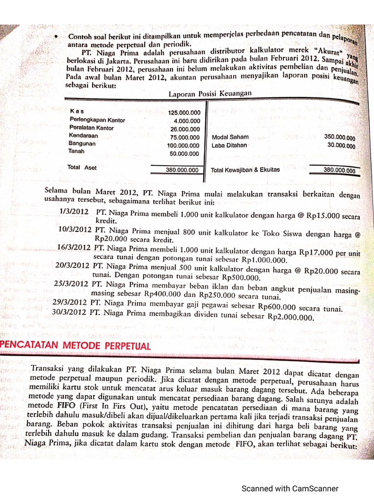 Ilustrasi Metode Perpetual | PDF