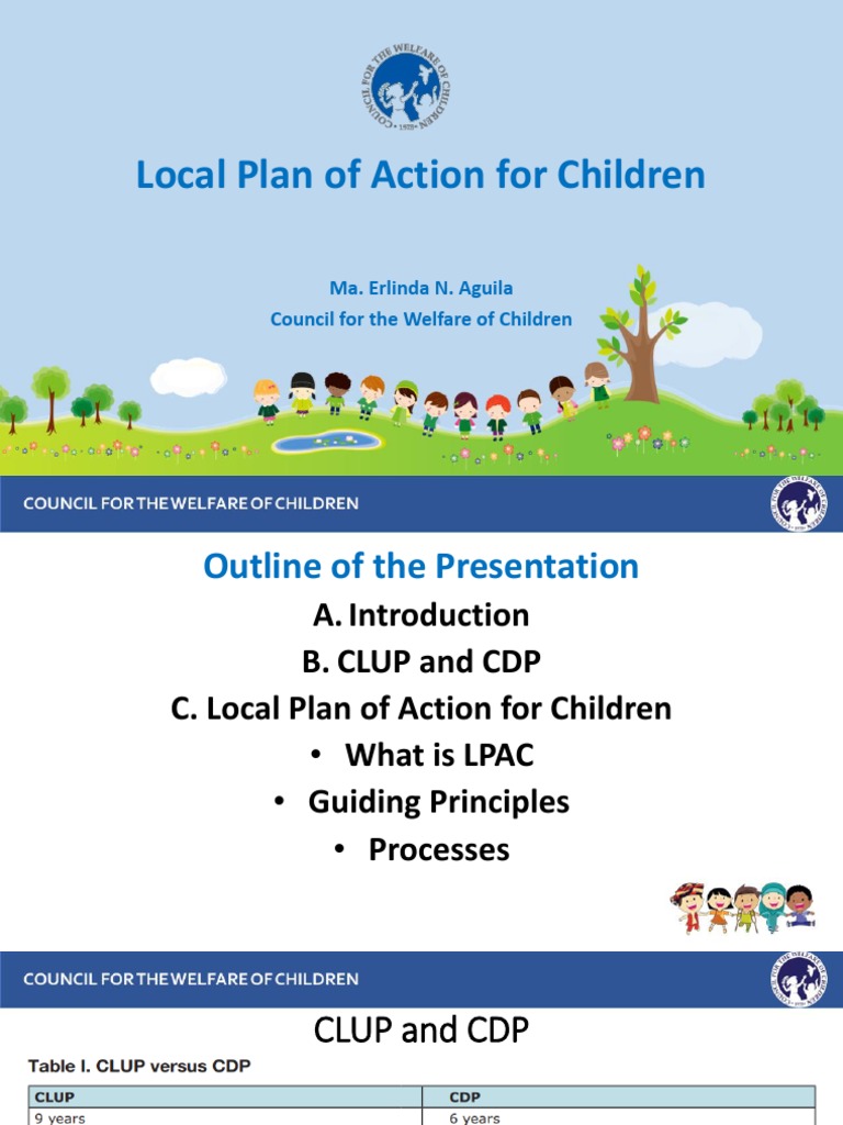 Local Plan of Action For Children - Lee Aguila | PDF | Governance ...