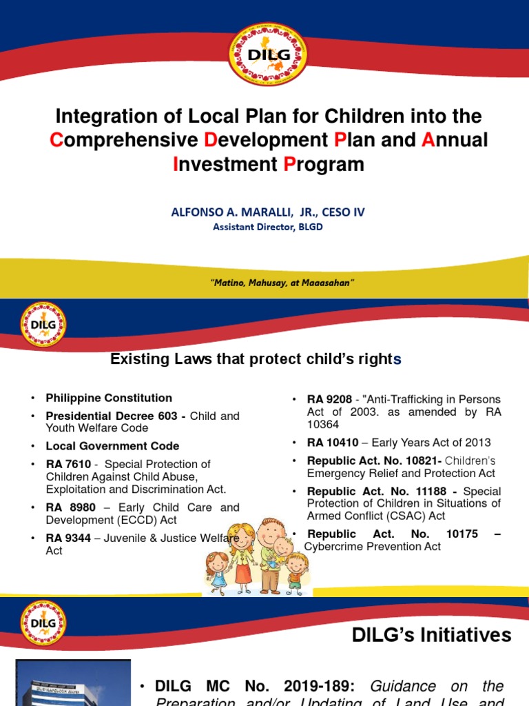 Comprehensive Development Plan - AD Jun Maralli | PDF | Children's ...