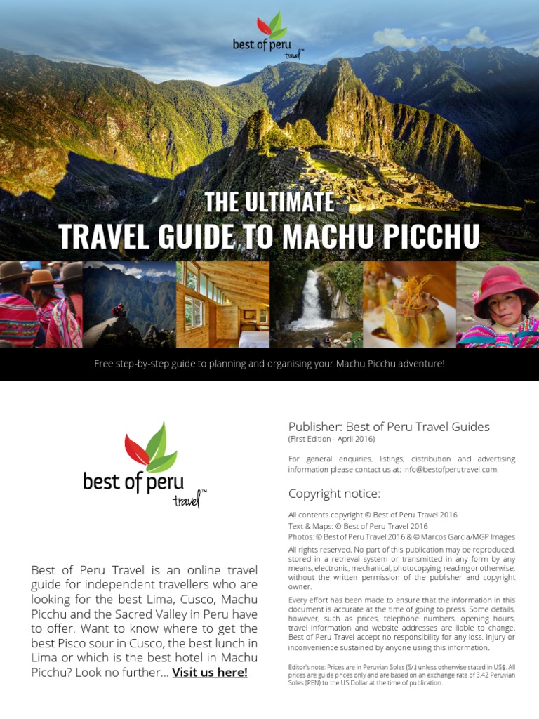 Machu Picchu Travel Guide | PDF | Machu Picchu | Transport